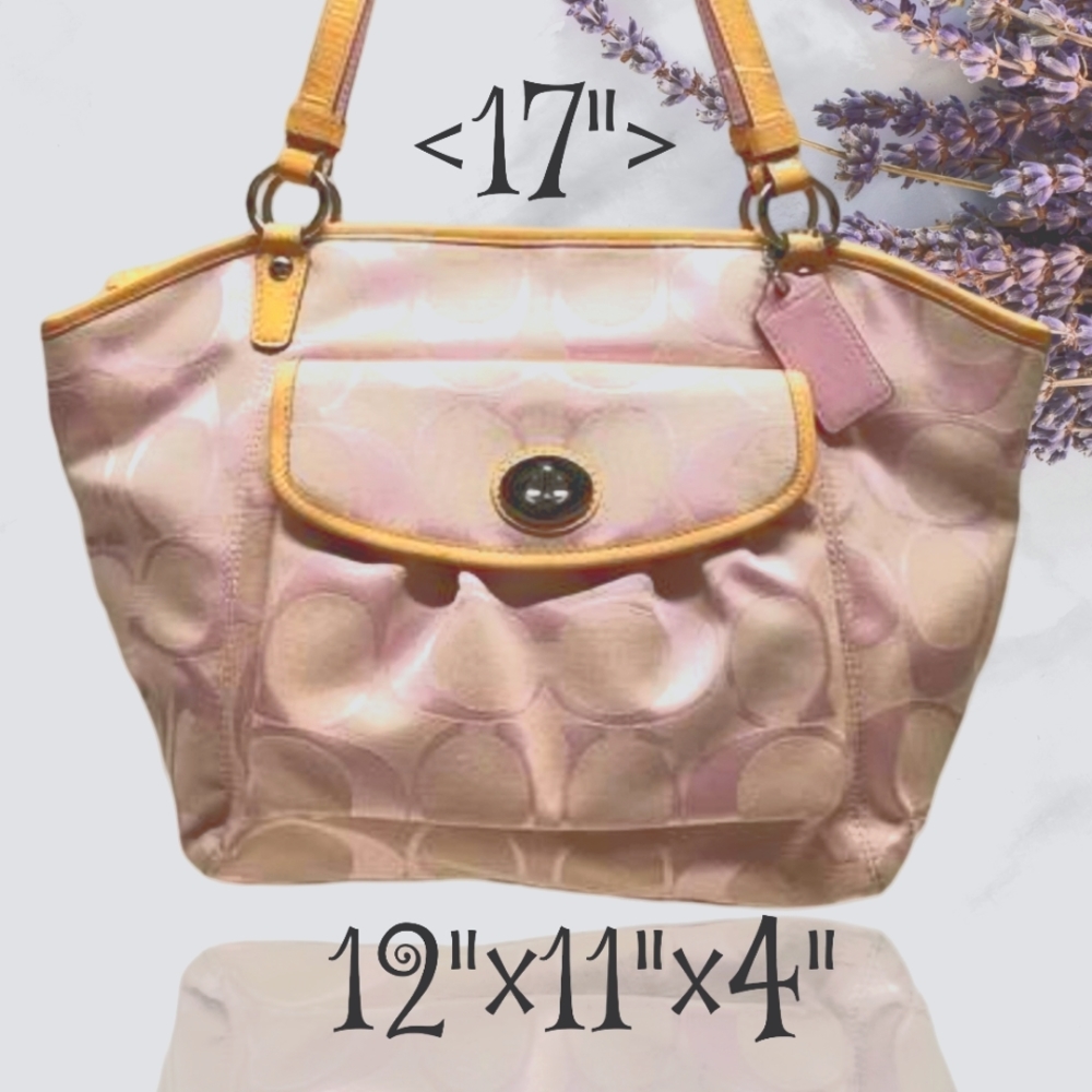 Coach Sig Pink Carryall - Gem